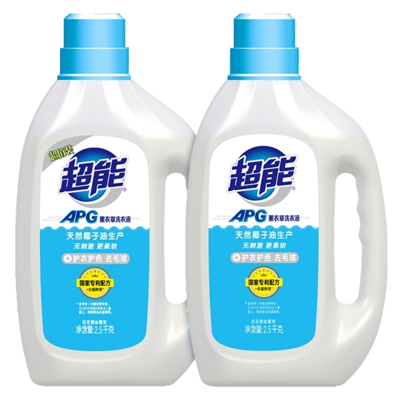 【税务】超能APG薰衣草洗衣液2.5kg+2.5kg/组（编码：605518）-武商网,洗衣液,【税务】超能APG薰衣草洗衣液2.5kg+2.5kg/组（编码：605518）报价