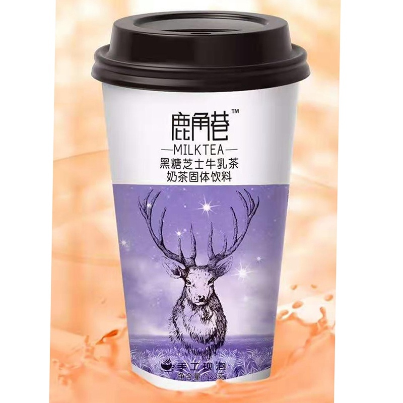 【一局】鹿角巷冲剂奶茶（黑糖芝士牛乳茶） 123g（编码：704011）-武商网,进口谷物,【一局】鹿角巷冲剂奶茶（黑糖芝士牛乳茶） 123g ...